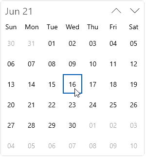 Getting Started with WinUI Calendar control | Syncfusion