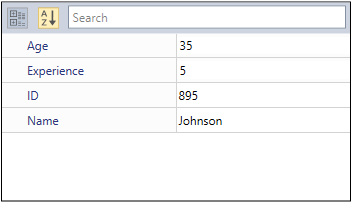 Filtering and Searching in WPF PropertyGrid control | Syncfusion