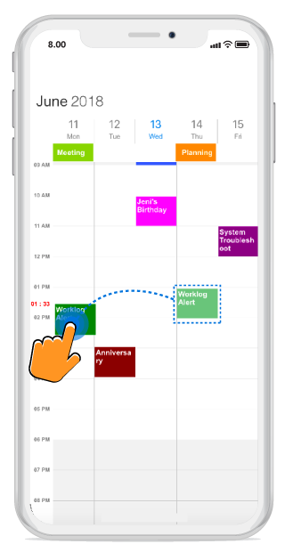 Drag And Drop Appointments In Syncfusion Sfschedule Control For Xamarinios